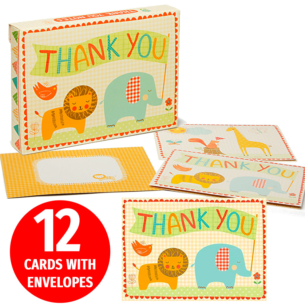 Thank You Notecard Set - 12 Notecards + 13 Envelopes