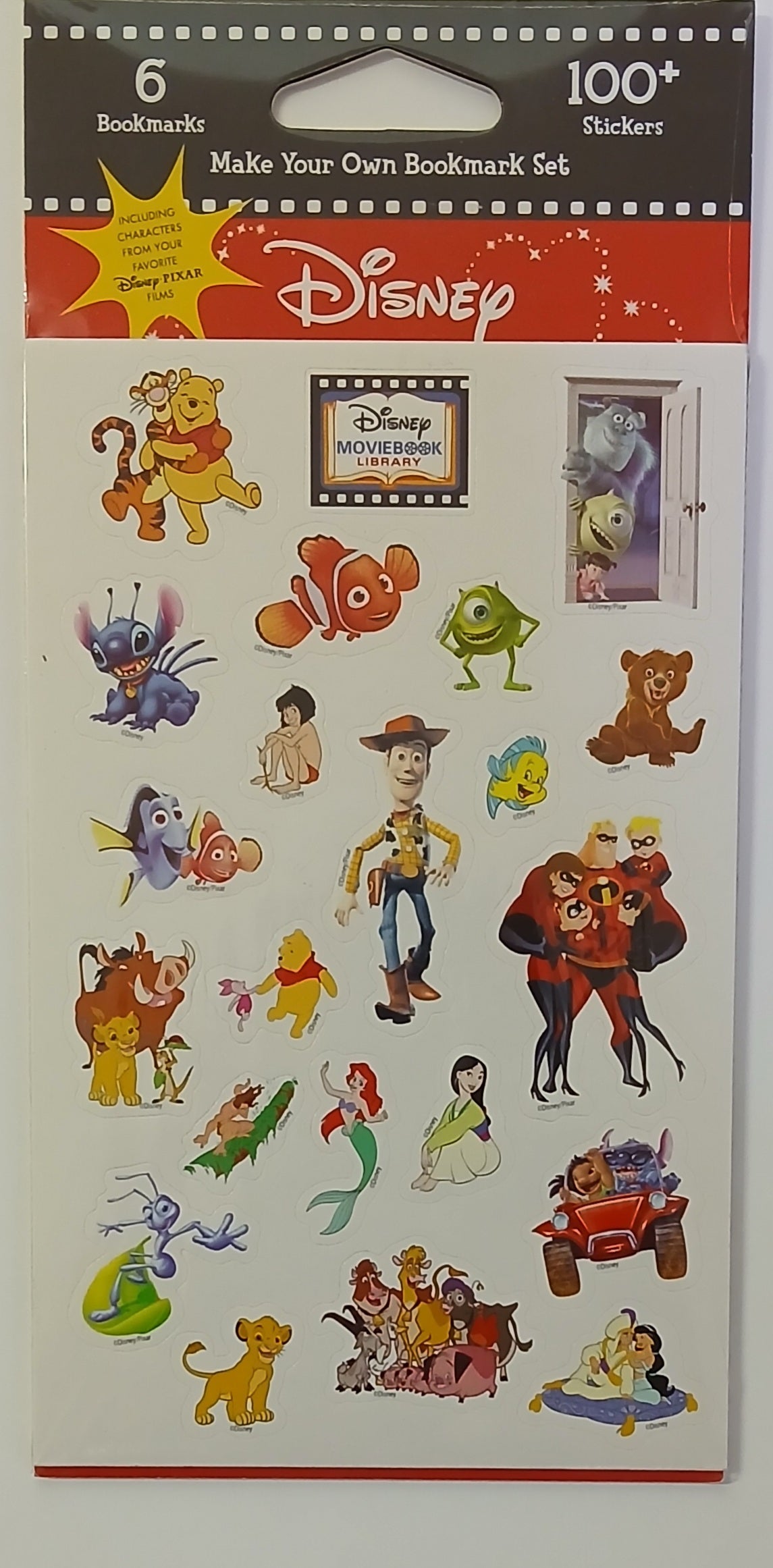 Disney: Make Your Own Bookmark Set With 100+ Stickers