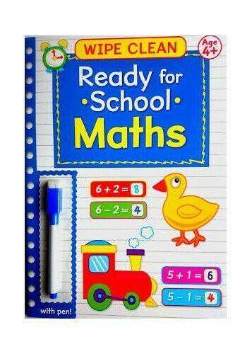 Wipe Clean - Ready for School - MATHS with pen