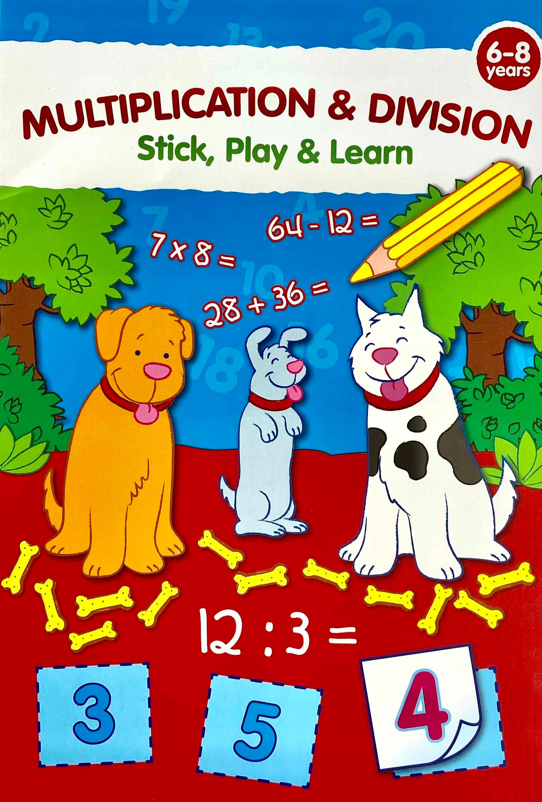 MULTIPLICATION & DIVISION - Stick, Play & Learn
