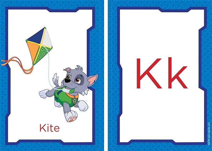 Paw Patrol Alphabet Flash Cards - Dreamtivity | Educational Learning Cards