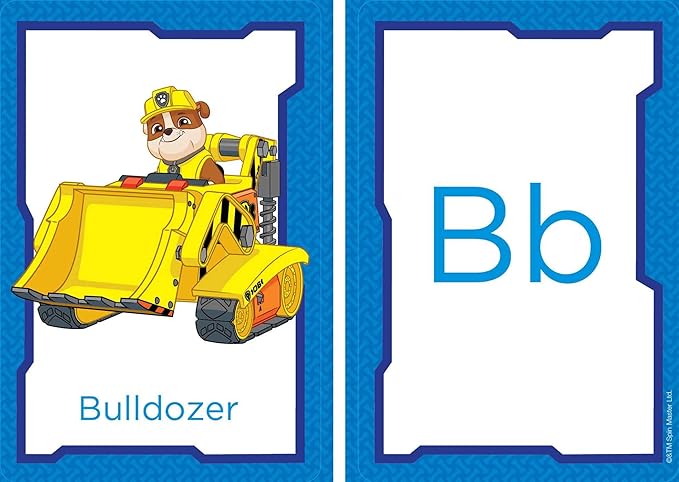 Paw Patrol Alphabet Flash Cards - Dreamtivity | Educational Learning Cards