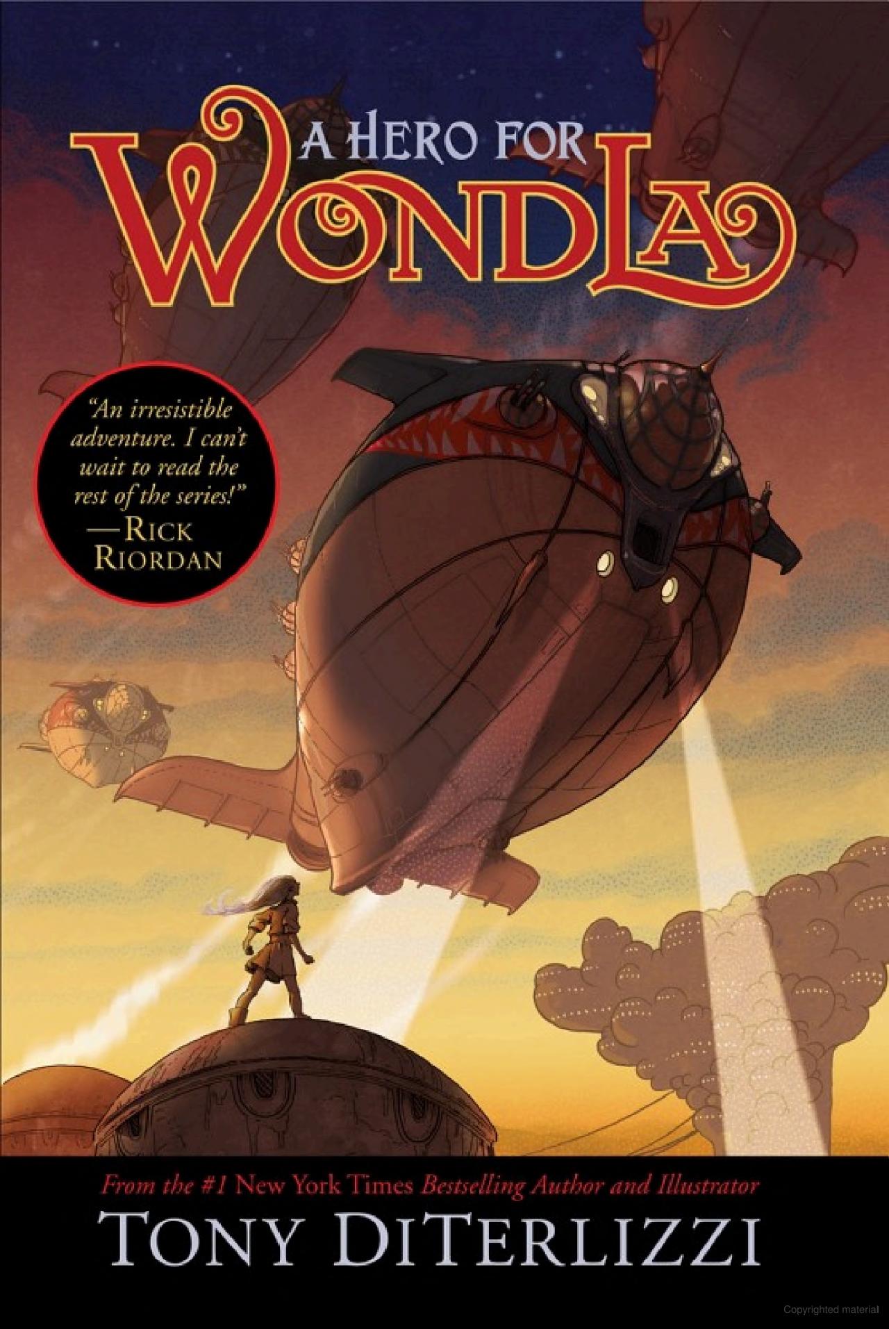 A Hero For wondla by Tony DiTerlizzi - Fantasy Adventure Book