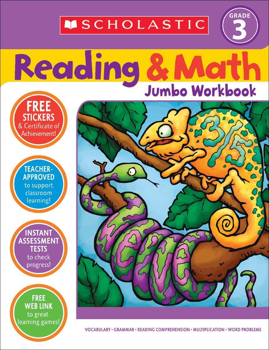 Reading & Math Jumbo Workbook-Grade 3