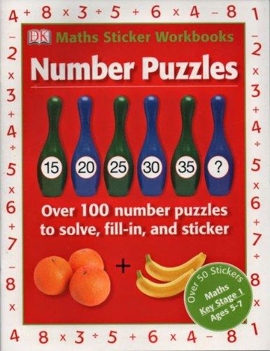 Maths Stickers Workbooks - Number Puzzles - Over 100 number puzzles to