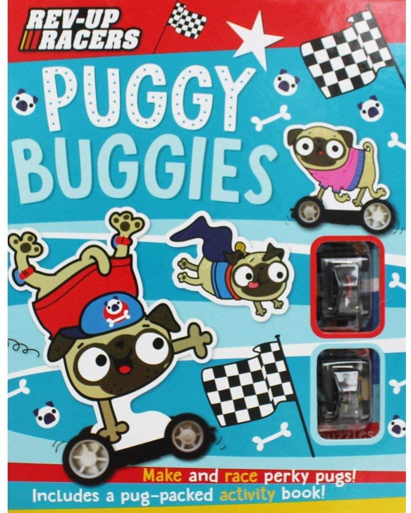 Rev Up Racers-Puggy Buggies - Make and Race Perky Pugs - Includes a Pu