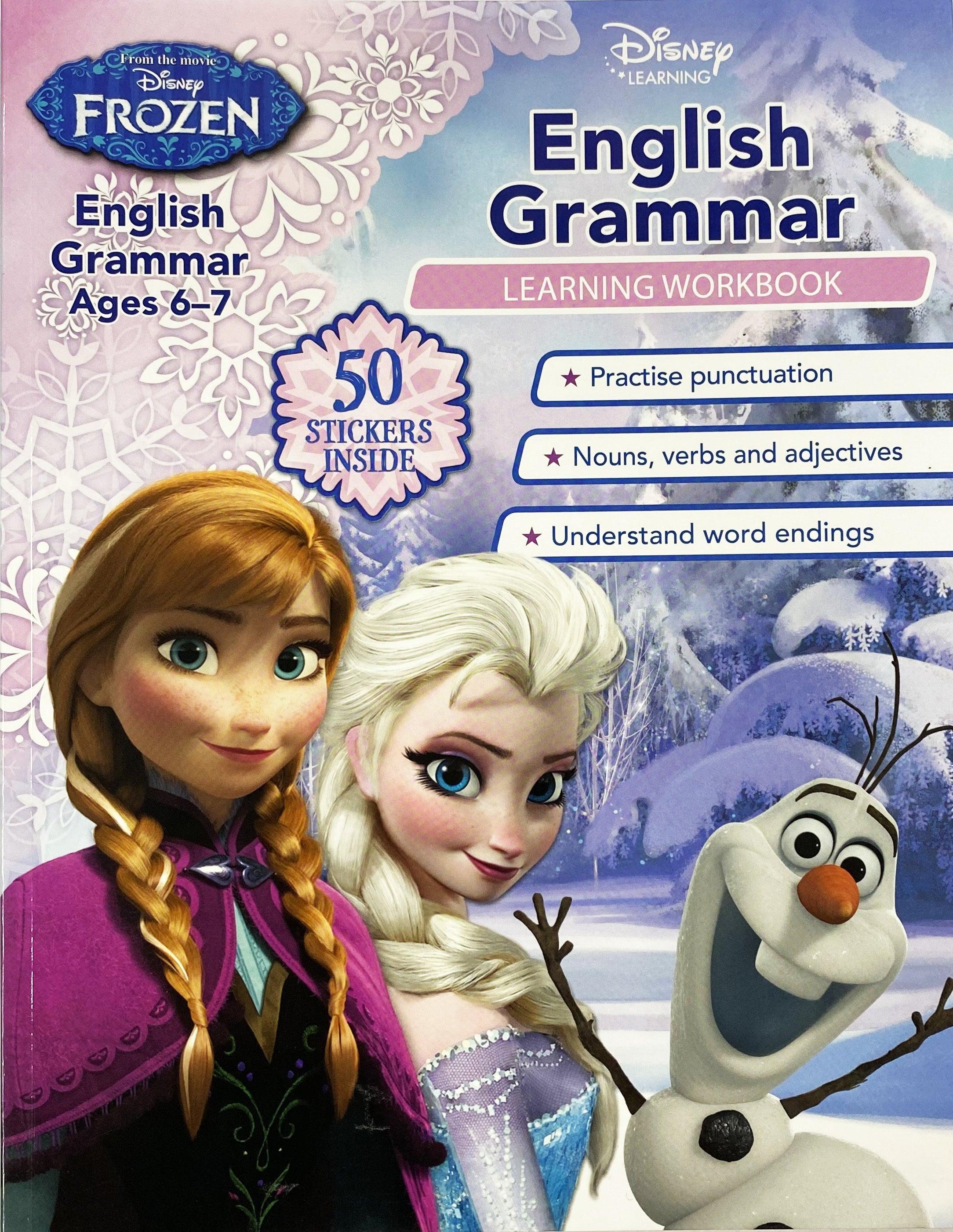 Disney Frozen - English Grammar Learning Workbook Ages 6 - 7