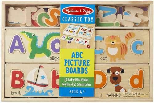 Melissa & Doug Wooden Classic Toy - ABC Picture Boards